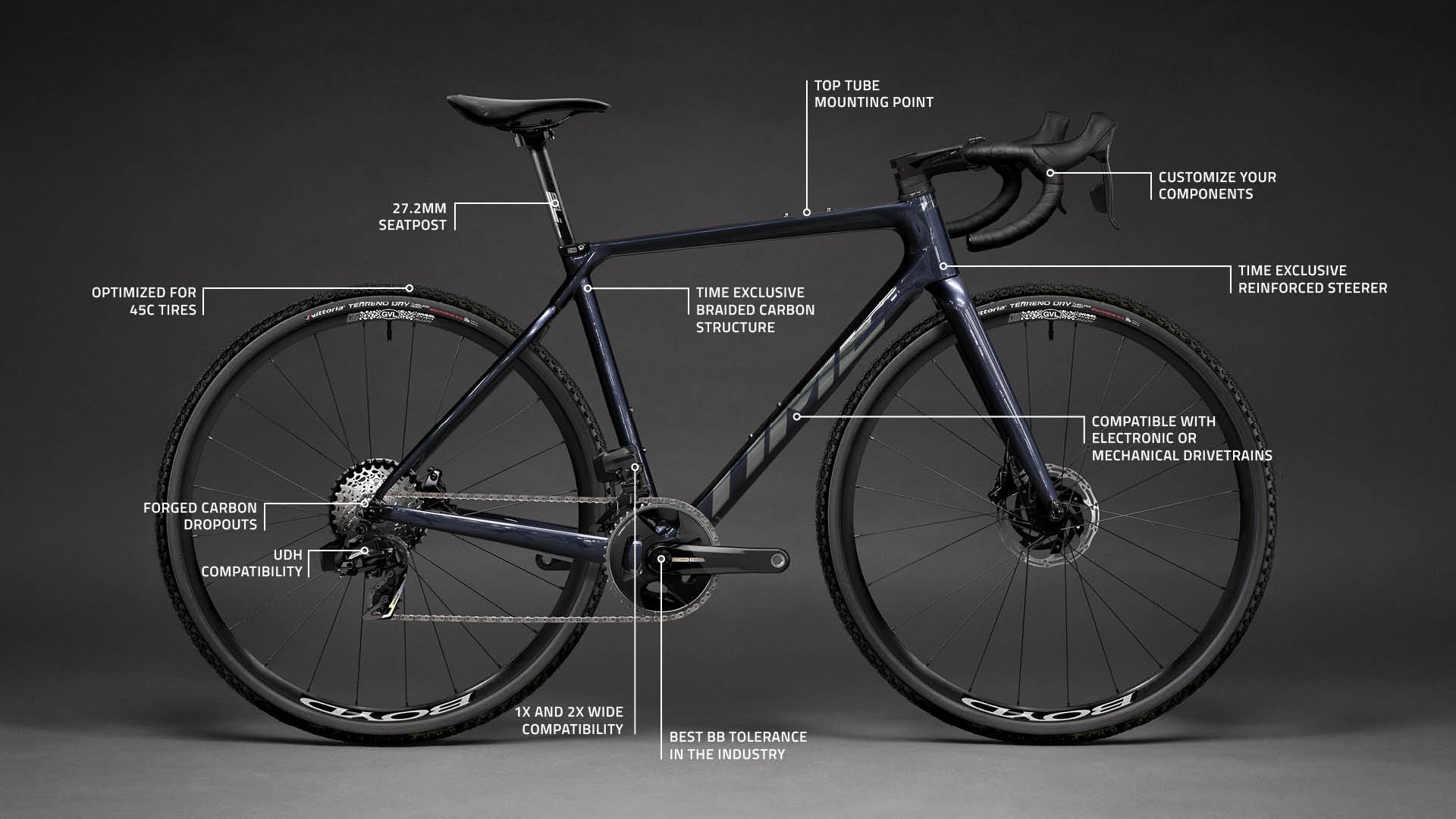 TIME ADHX 45 – 2025 Gravel Bike Models – TIME - SHOP TIME ADHX 45 – 2025 Gravel Bike Models – TIME - SHOP